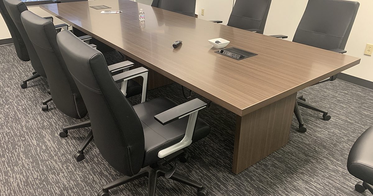 National 12x4 Conference table w/ 2 power… | Workplace Furniture
